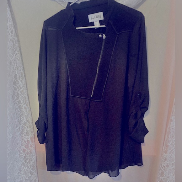 Tops | Really Cute Sheer Black Shirt | Poshmark